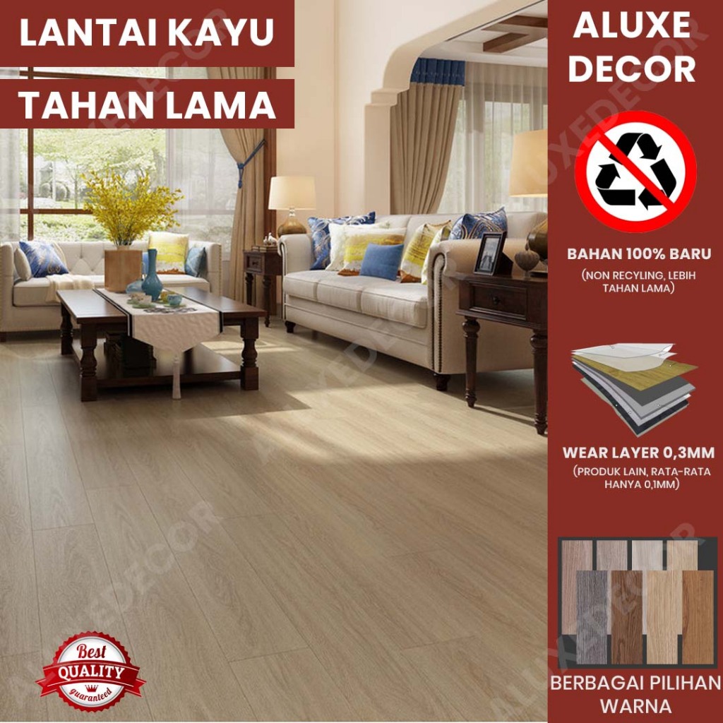 Jual Vinyl Lantai Kayu Vinyl Premium MSfloor Tebal Full 2 mm | Shopee ...