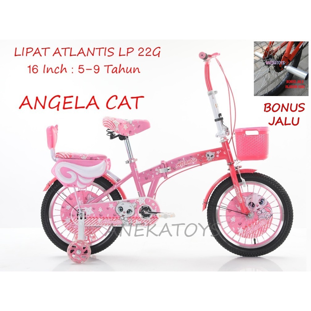 Jual (BONUS JALU) Sepeda Lipat Anak Perempuan Atlantis LP 22G Folding ...