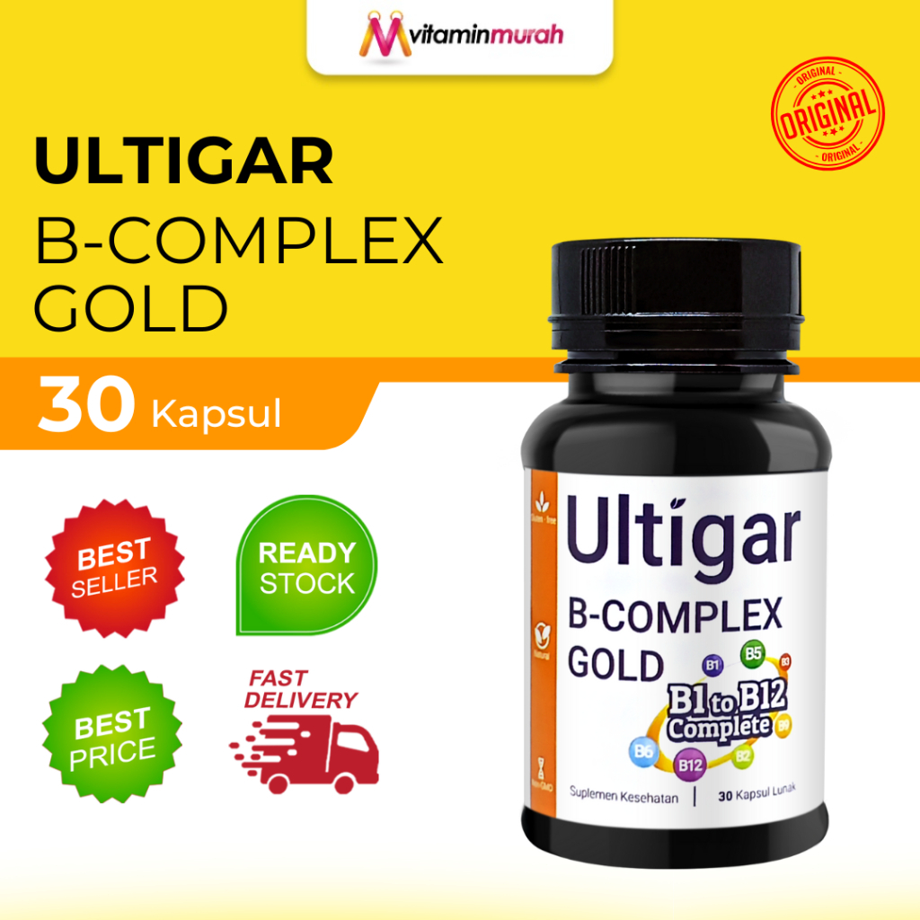 Jual ULTIGAR B-COMPLEX GOLD ISI 30 KAPSUL LUNAK - SUPLEMEN KESEHATAN ...