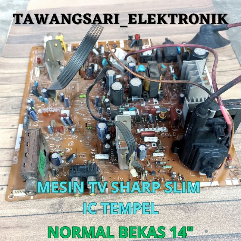 Jual Mesin TV Sharp 14" ic tempel bekas normal mesin sharp 14 inch normal | Shopee Indonesia