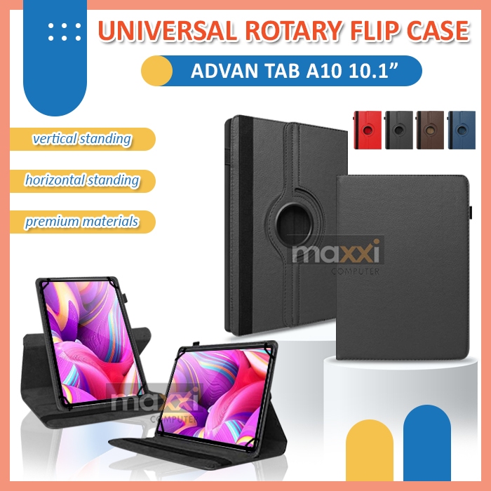 Jual Advan Tab A10 A 10 10.1 Inch 2024 Tablet Wifi Rotary Leather ...