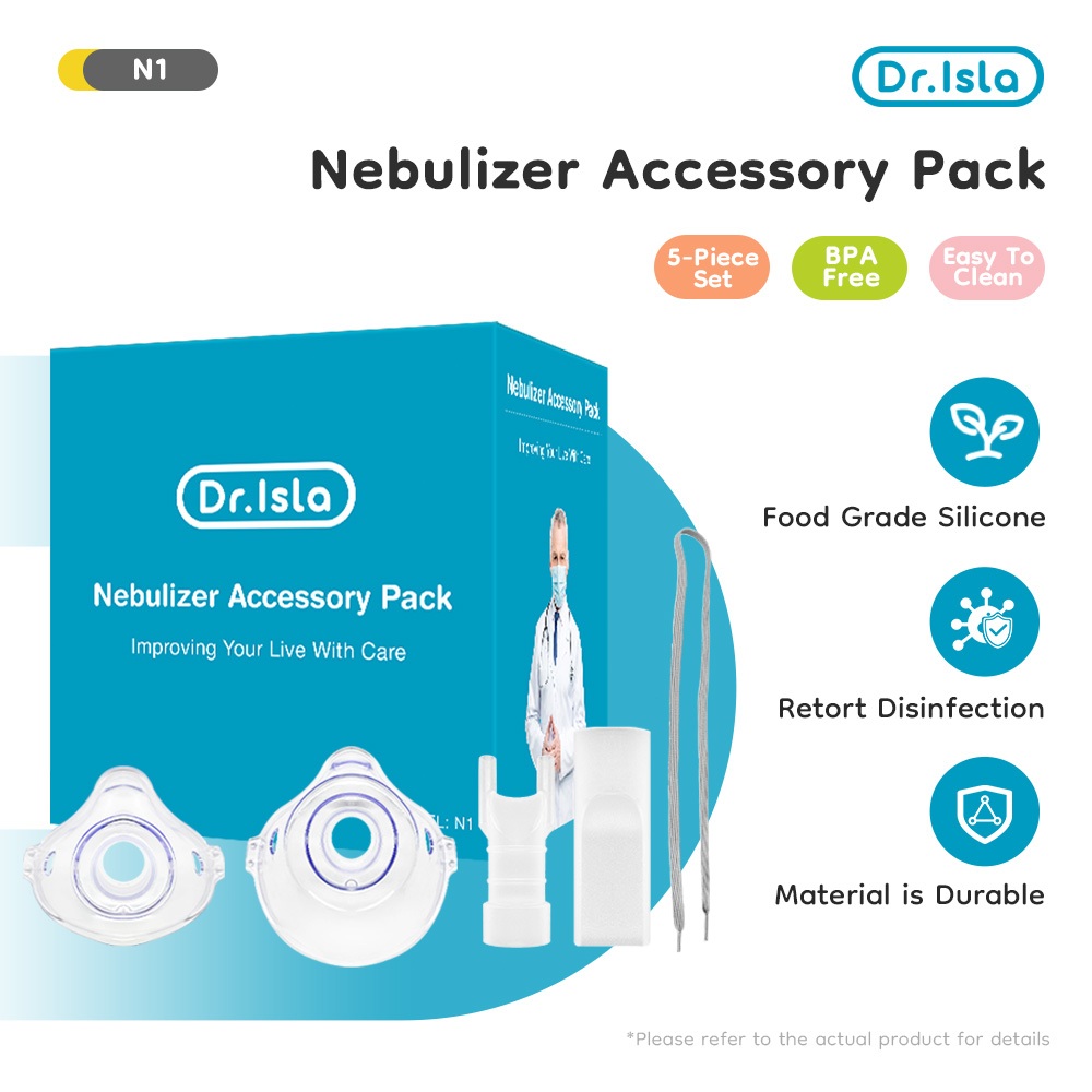 Jual Dr.isla Nebulizer Portable Masker Aksesoris N1 Empat Jenis Filter ...