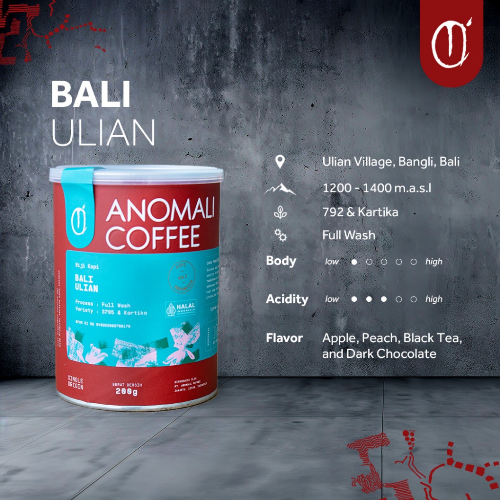 Jual Anomali Coffee Biji Kopi Bali Ulian 200 gram | Shopee Indonesia