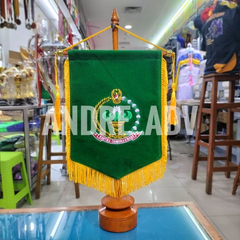 Jual bendera persit vandel meja persit plus tiang | Shopee Indonesia