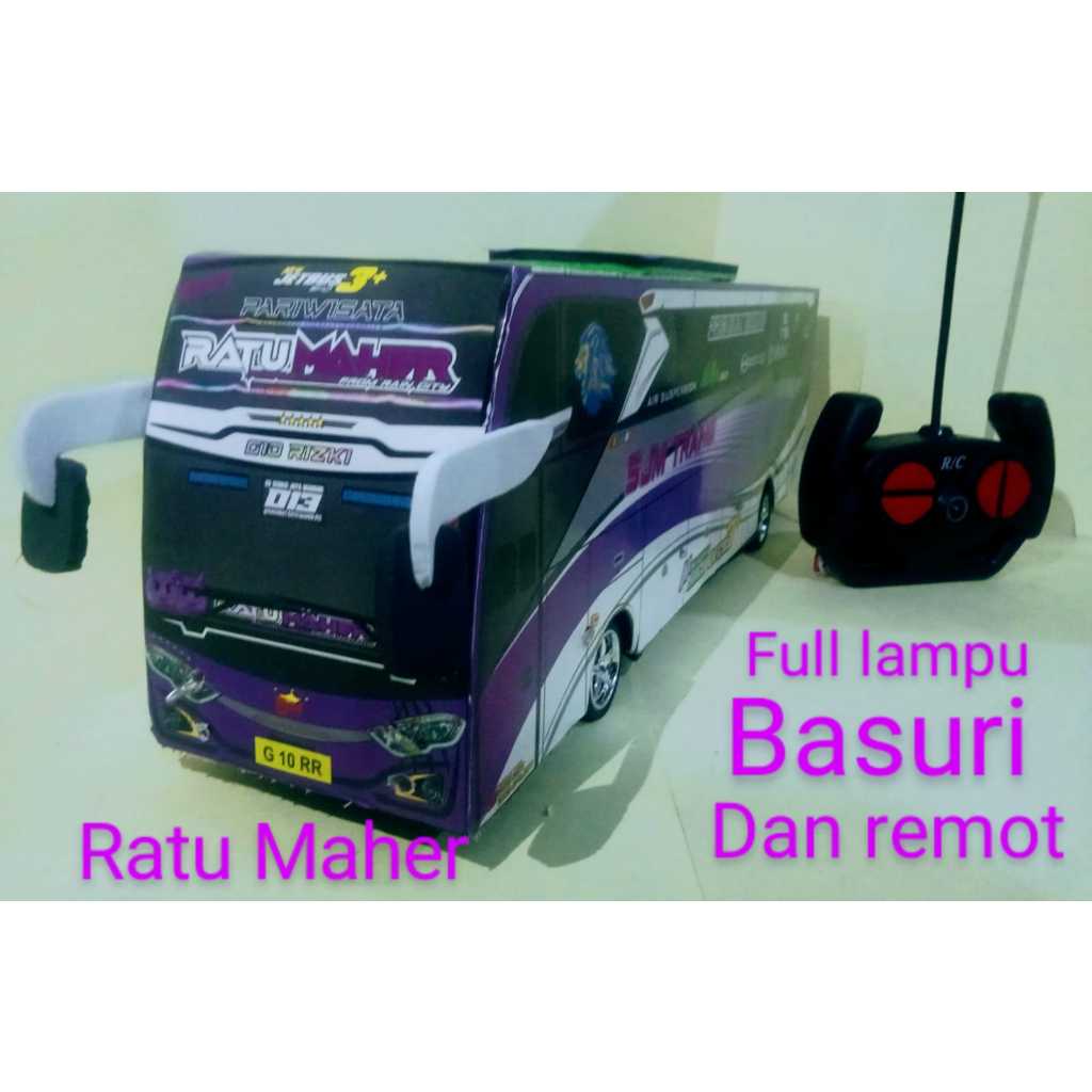 Jual MINIATUR BUS TELOLET BASURI REMOT CONTROL RATU MAHER | Shopee ...