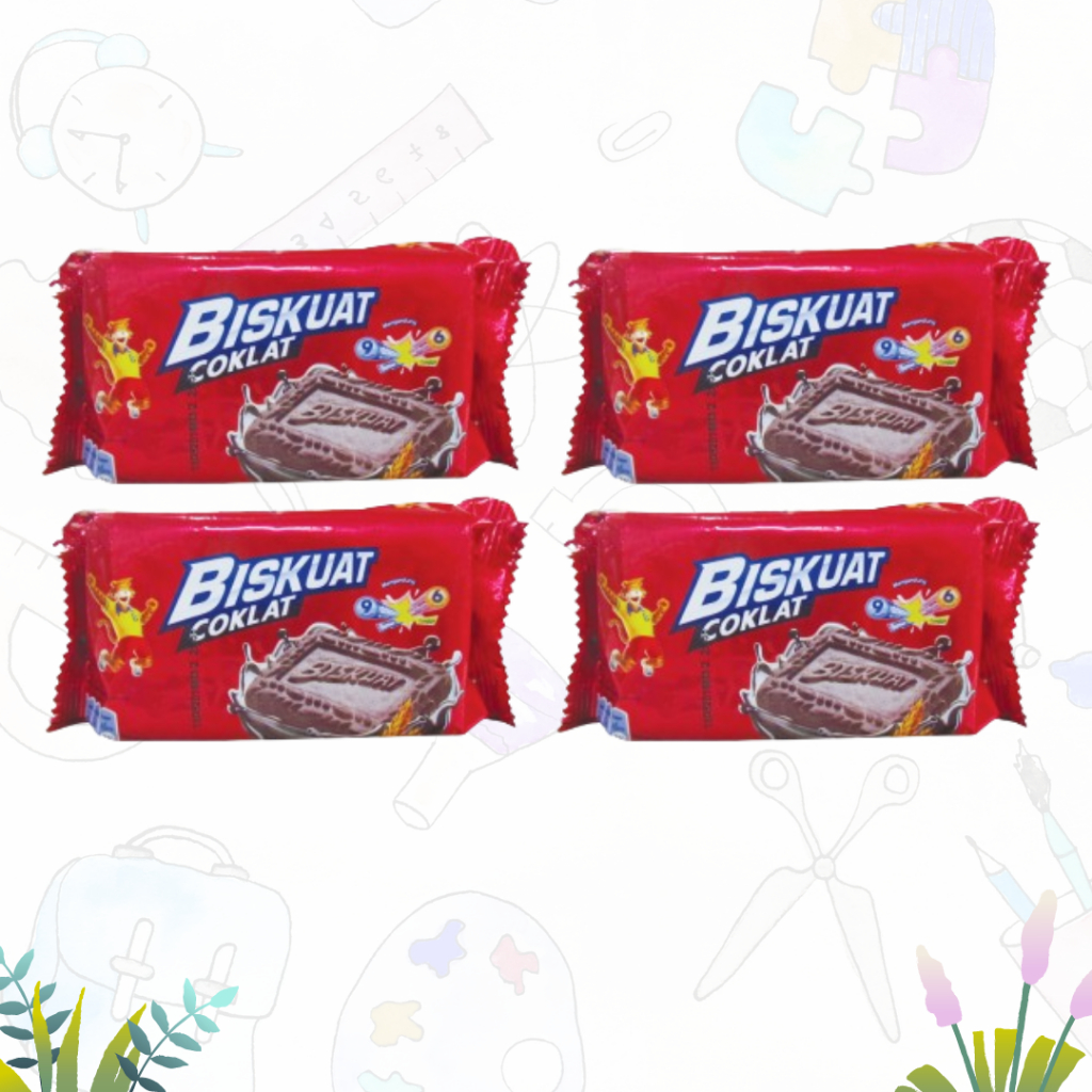 Jual BISKUAT COKLAT ALL RASA [ 4pcs x 45gr ] RENTENG | Shopee Indonesia