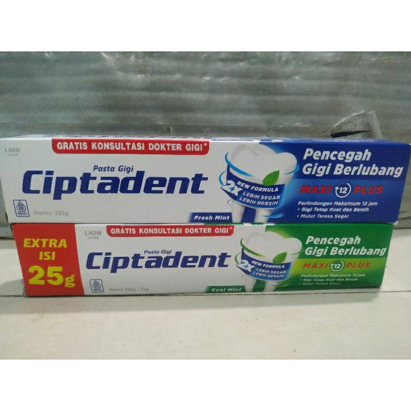 Jual Ciptadent Pasta gigi maxi 12 plus ukuran 225gr (JUMBO) | Shopee ...