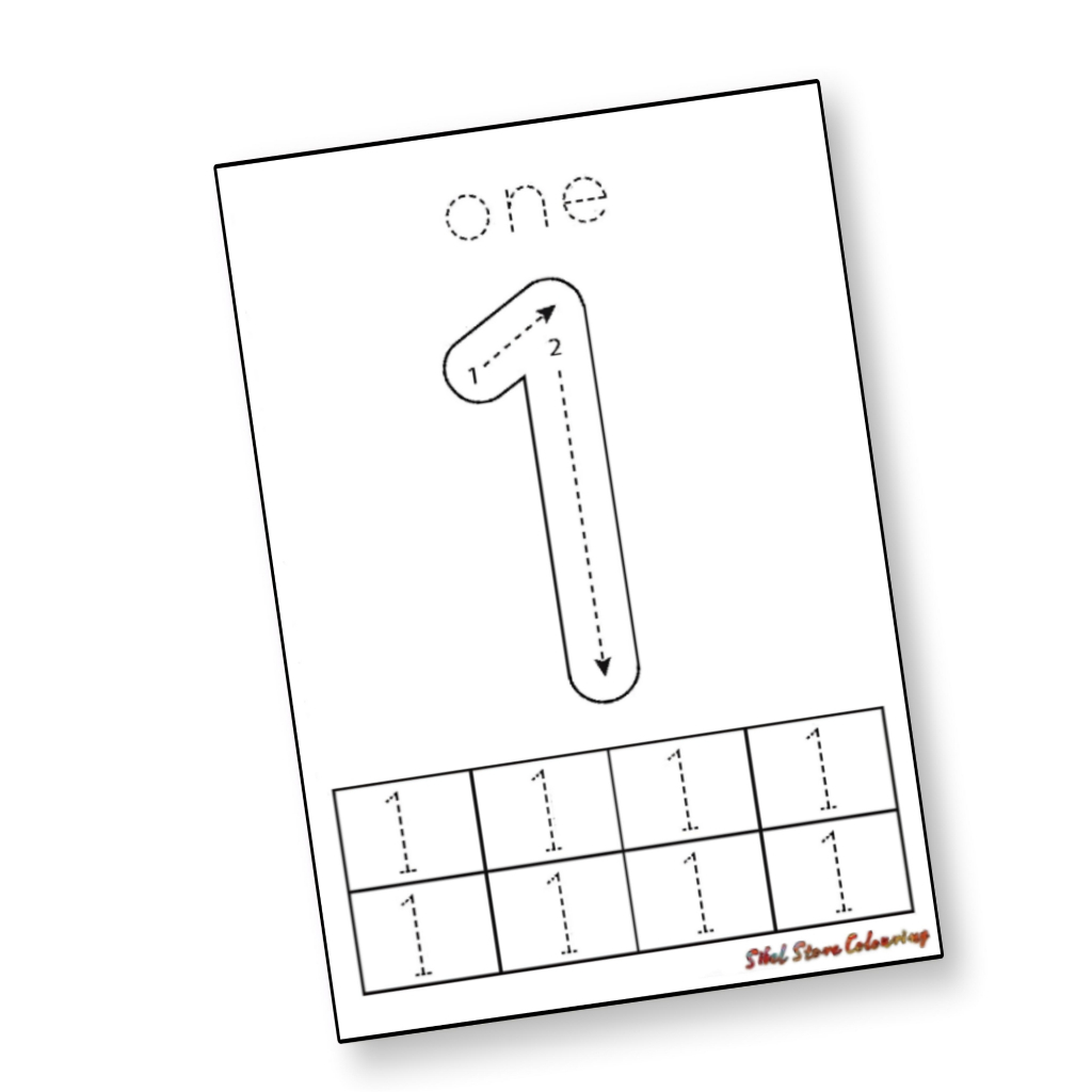 Jual LEMBAR MENEBALKAN ANGKA ANAK PAUD 1 - 10 / WORKSHEET / KERTAS ...