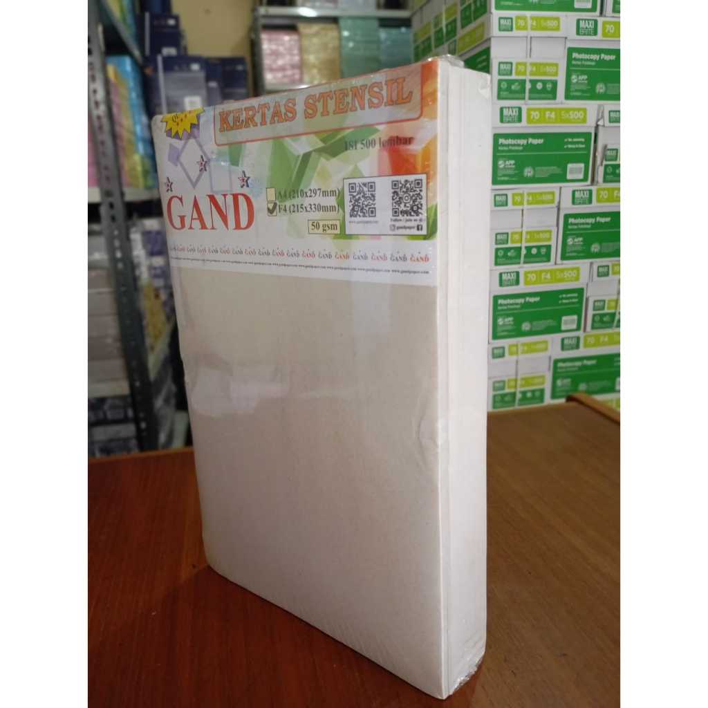 Jual Kertas Buram Stensil F4 Folio 50 Gsm GAND 1 Rim (500 Lembar ...