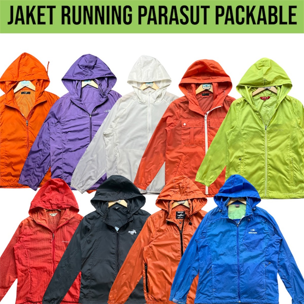 Jual VOL.6 JAKET PARASUT OLAHRAGA/JAKET RUNNING PARASUT/JAKET ...