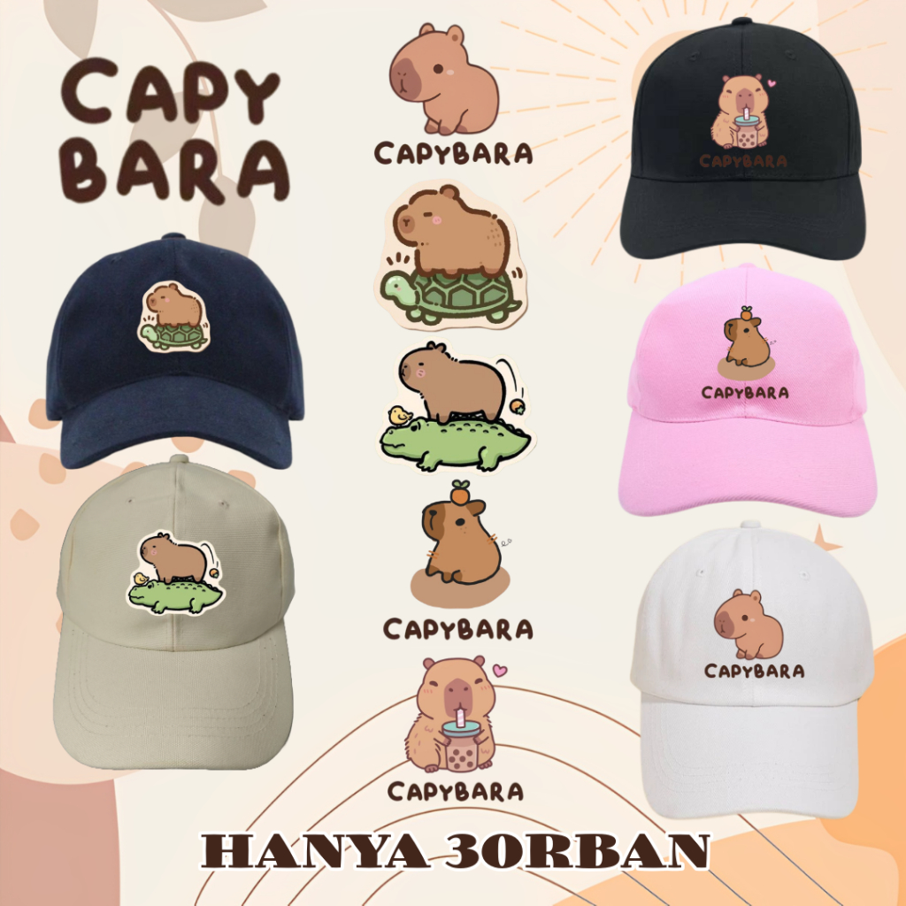 Jual CAPYBARA TOPI ANAK LUCU DAN GEMAS 5 VARIAN READY COD | Shopee Indonesia