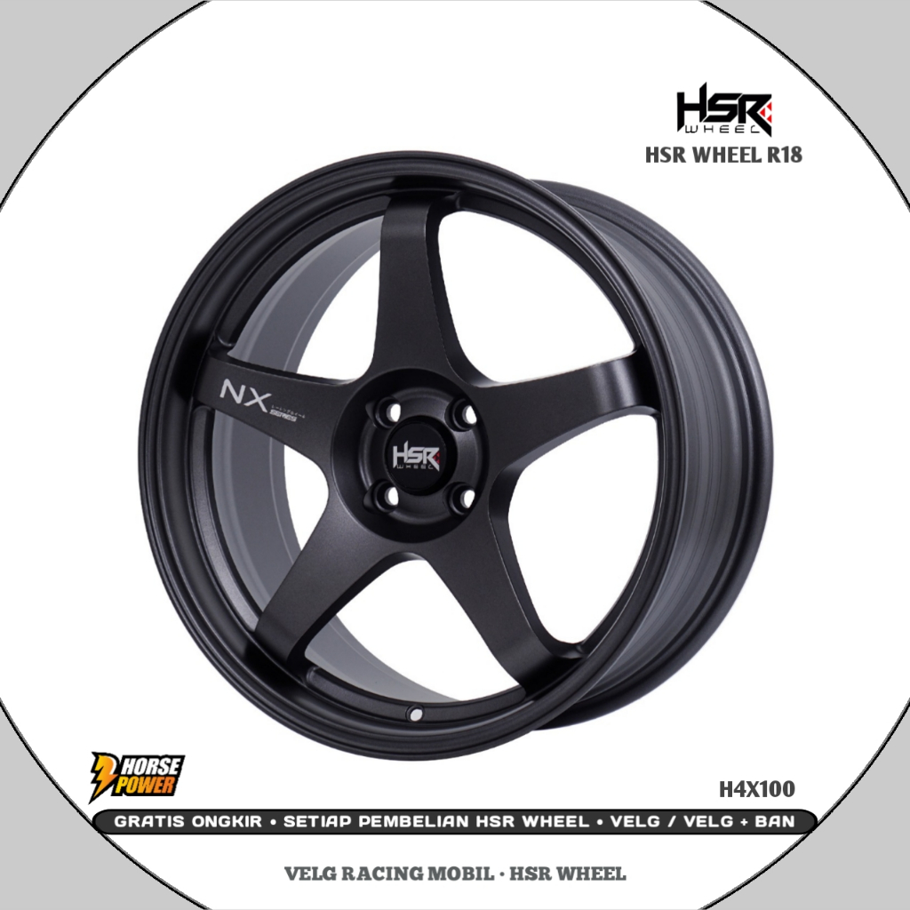 Jual Velg R18 • Mobil 4 Baut Roda • Hsr Kailolo • Single Pcd 4 x 100 ...