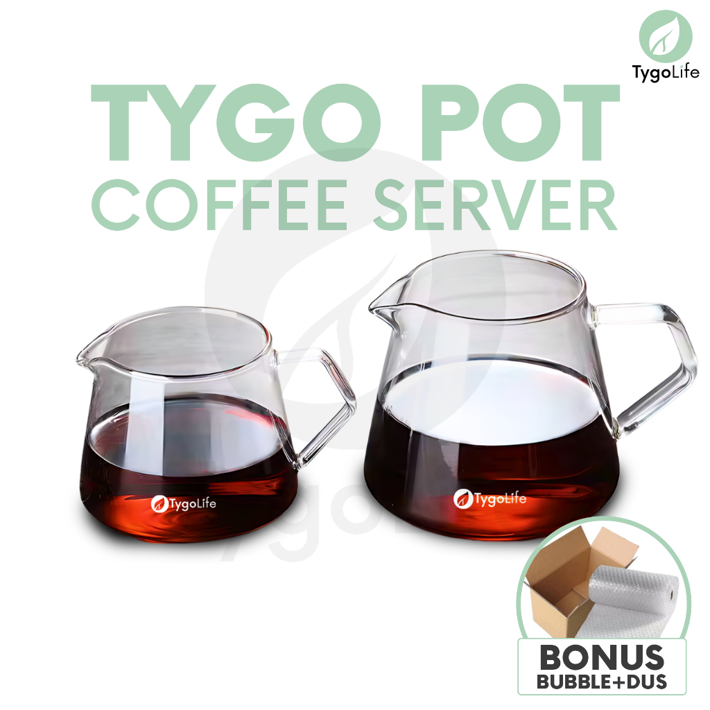 Jual TYGO POT COFFEE SERVER POUR OVER V60 DRIP BOROSILICATE GLASS TEKO ...