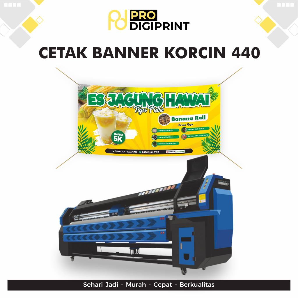 Jual CETAK BANNER / SPANDUK BAHAN KORCIN 440 KOREA MURAH SEHARI JADI ...