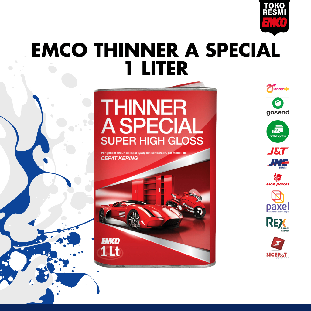 Jual Thinner A Special EMCO - 1 liter 1lt Thiner Tiner Pengencer Cat ...