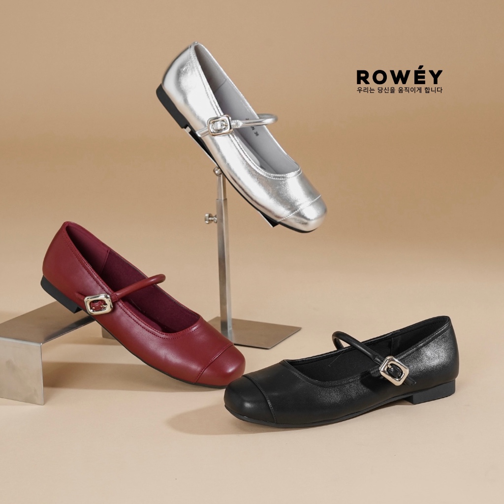 Jual Rowey Sepatu Flat Shoes Wanita Mary Jane Ji Won | Shopee Indonesia