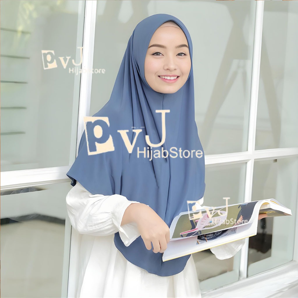 Jual hijab instan Jersey Malay Non Pet Ukuran L | Jilbab Bergo Hamidah Malay NON PET (L ...