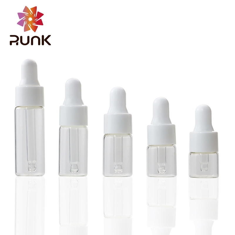Jual 3ml Botol Penetes Kaca Bening Premium dengan Tutup Putih Cerah ...