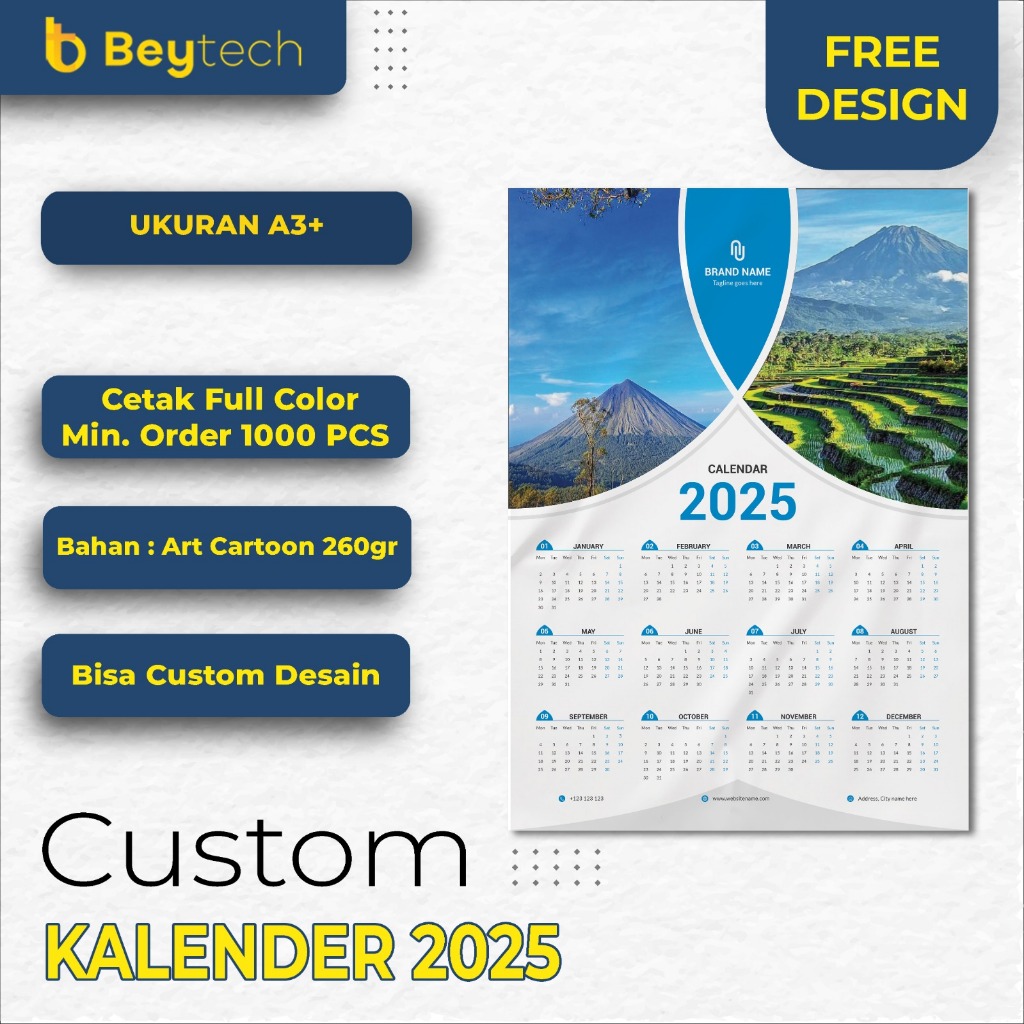 Jual Custom Cetak Kalender 2024 Caleg Partai/ Kalender Kampanye Ukuran ...
