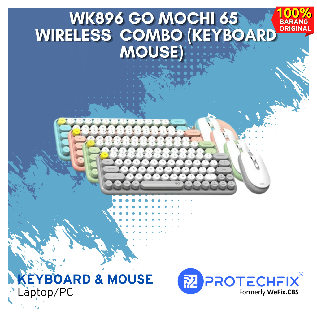 Jual Fantech WK896 GO MOCHI 65 Combo Set Keyboard Mouse Wireless ...