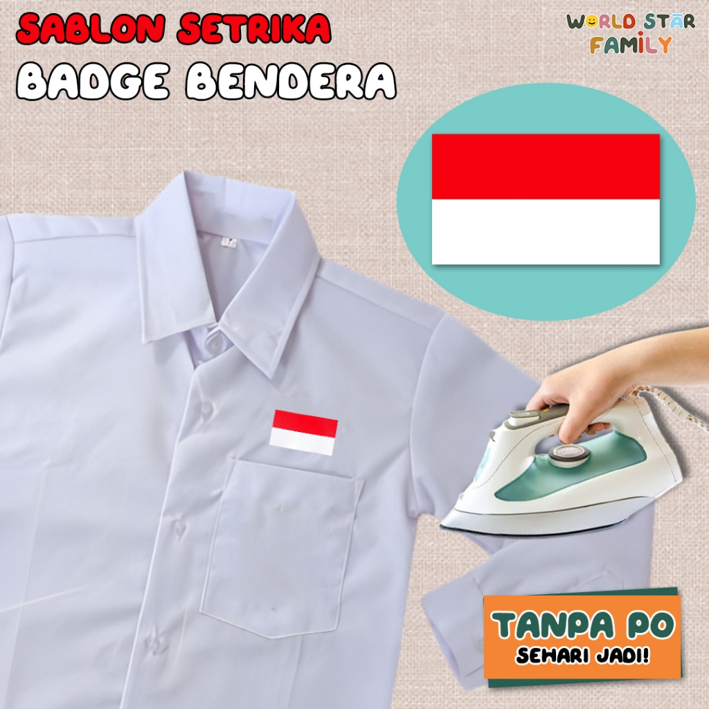 Jual Stiker Kain Sticker Sablon Setrika DTF Logo Emblem Bet Sekolah TK ...