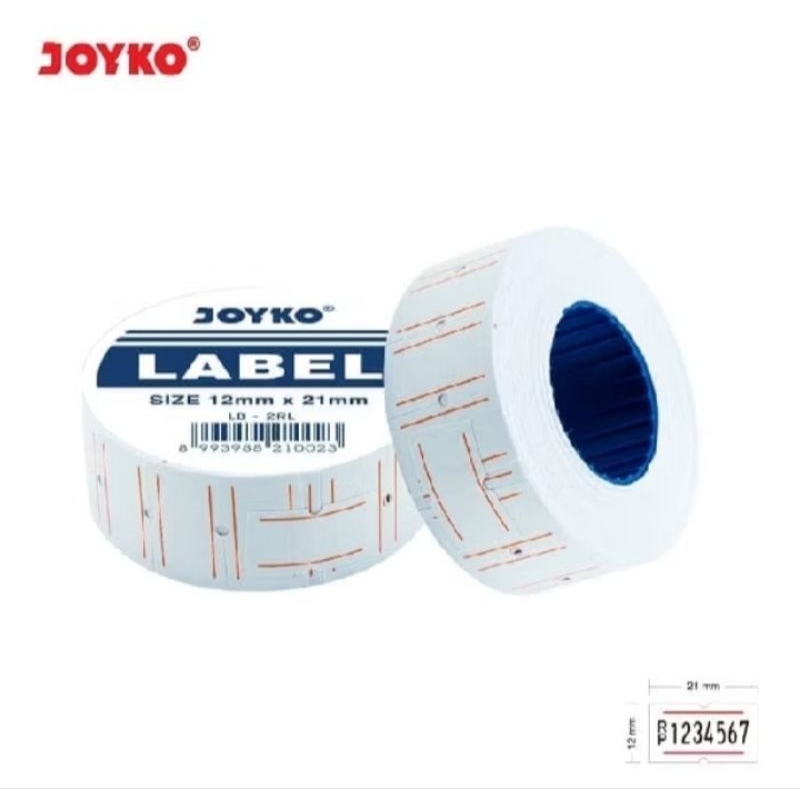 Jual label harga / label roll joyko 1 line / label roll 2rl / label ...