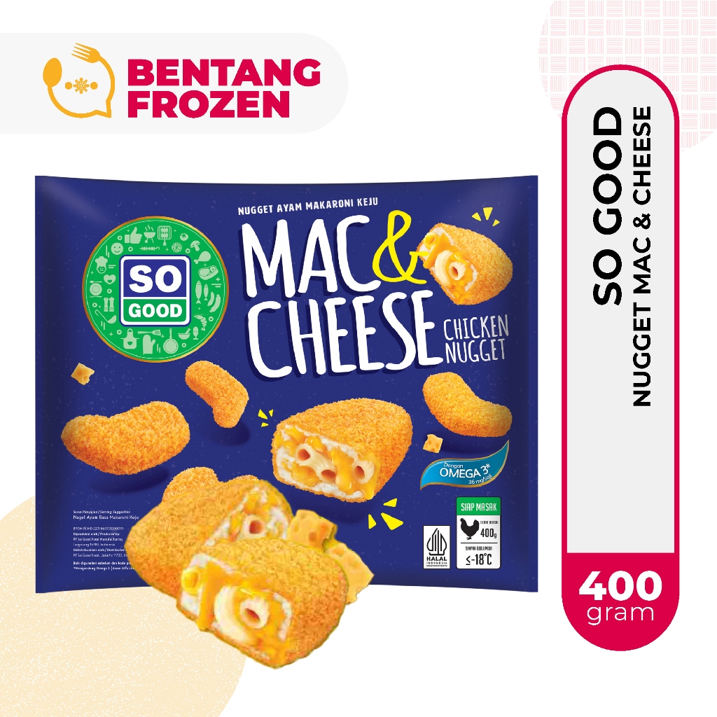 Jual So Good Mac and Cheese Chicken Nugget 400gr / Nugget Ayam Keju ...