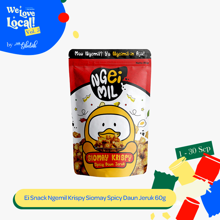 Jual Ei Salted Egg Siomay Krispy Spicy Daun Jeruk 60g - Camilan Keripik ...