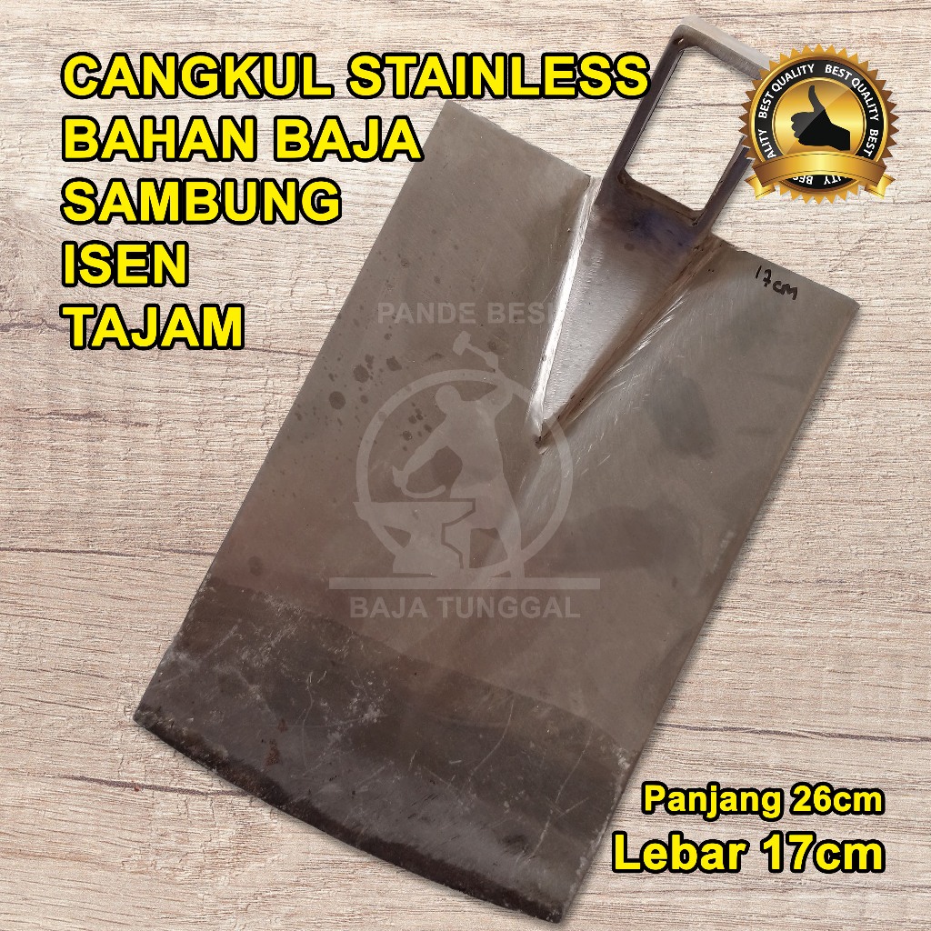 Jual Cangkul Stainless Super Ukuran 17cm - Pacul Bahan Baja Sambung ...