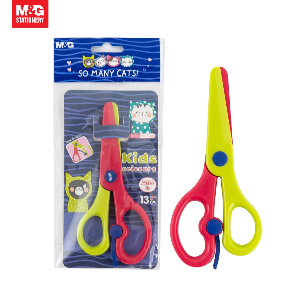 Jual Kids Ergonomic M&G / Gunting anak So Many Cats 100% Plastik ...