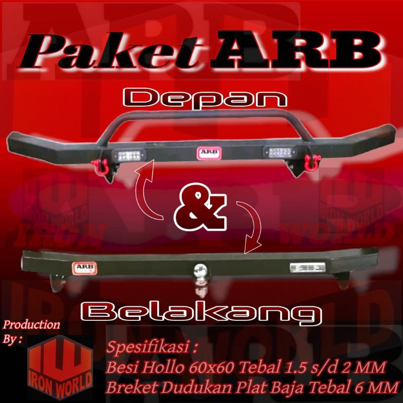 Jual Paket Tanduk Depan & Towing Belakang ARB Full Set | Shopee Indonesia