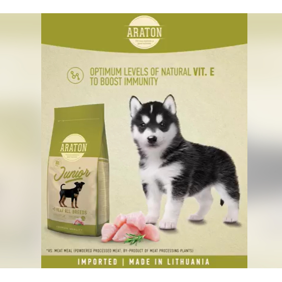 Jual Araton Junior Poultry 3Kg All Breeds Dry Dog Food / Makanan Anak ...