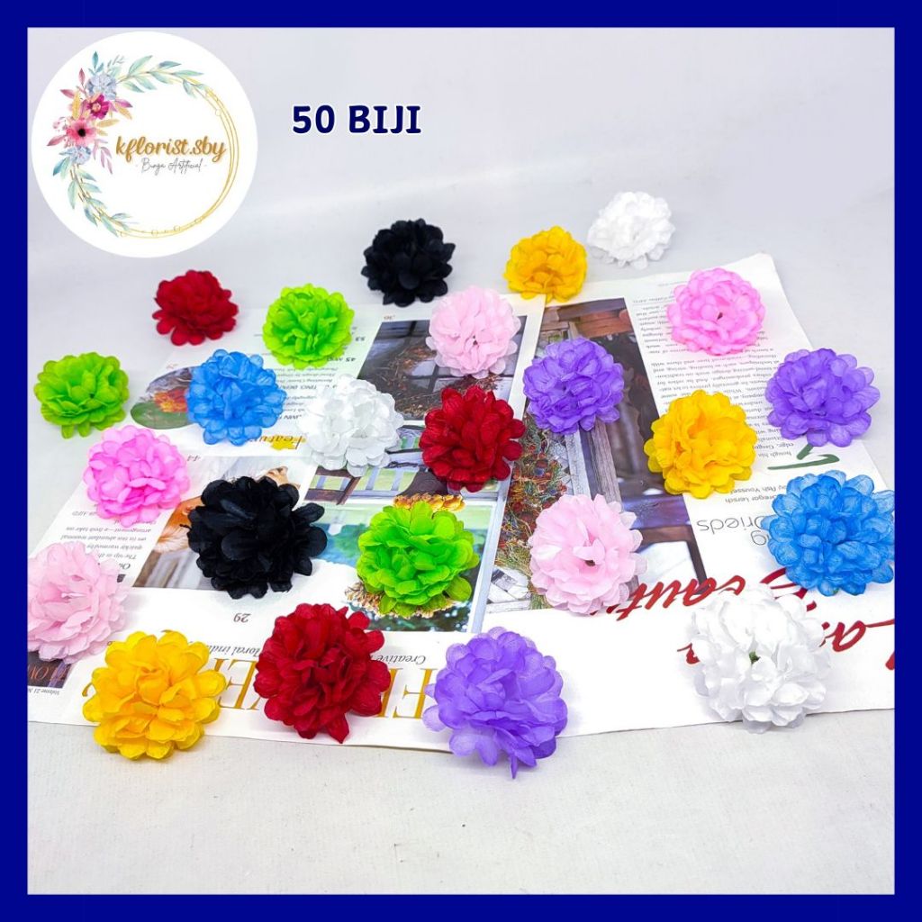 Jual Kuntum bunga seruni mt kecil/senikir/pompom kuntum bunga ...