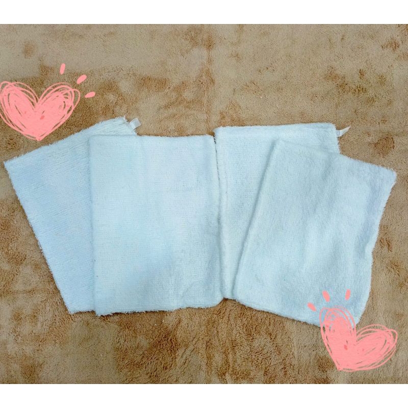 Jual Waslap putih/Kain kecil/Kain penyekat bayi | Shopee Indonesia