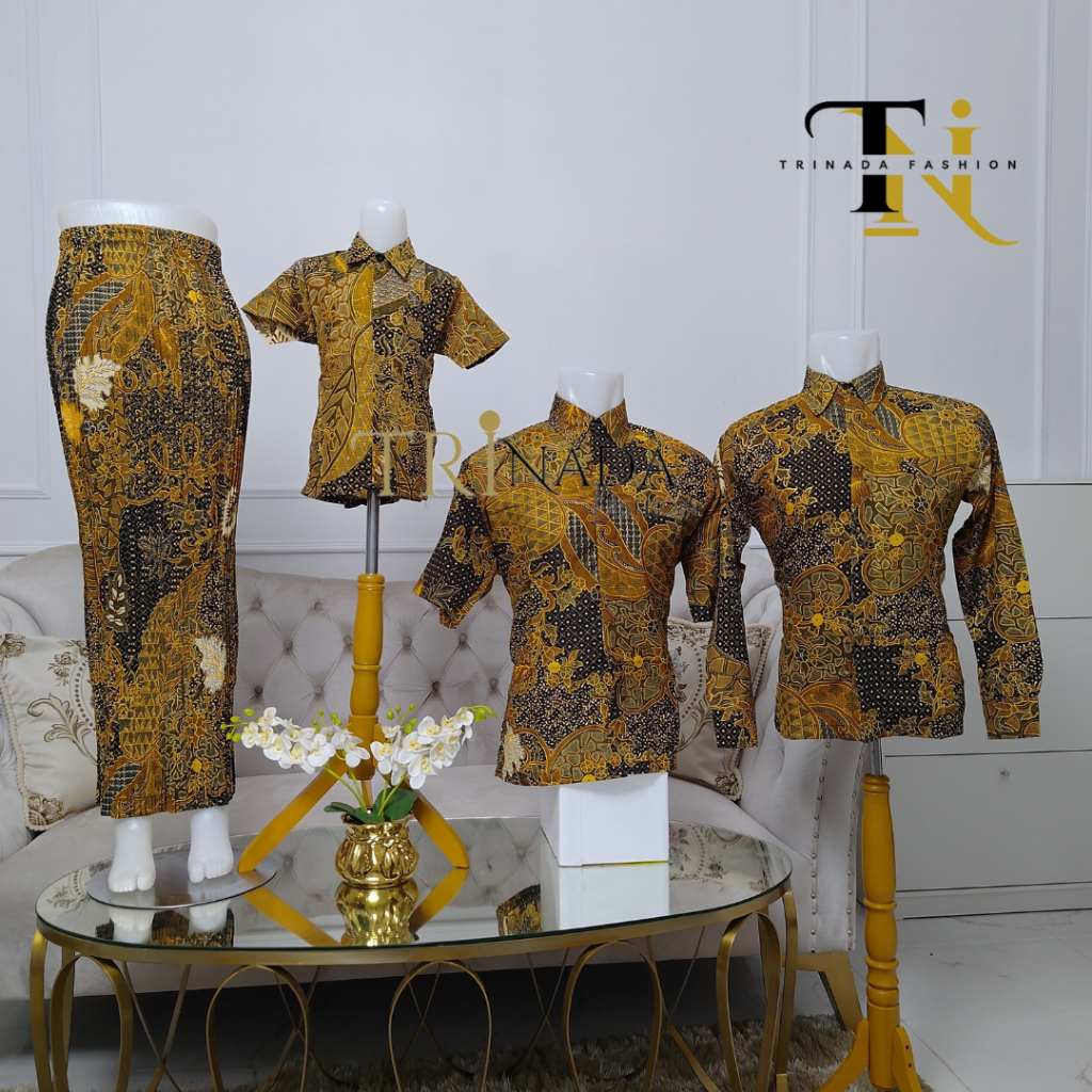 Jual Trinada Fashion (Aurel Gold): Batik Set Keluarga / Batik Couple ...