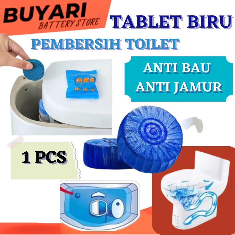 Jual [ PROMO ] Tablet Biru Pembersih Toilet Penyegar Kloset 50g - Blue ...