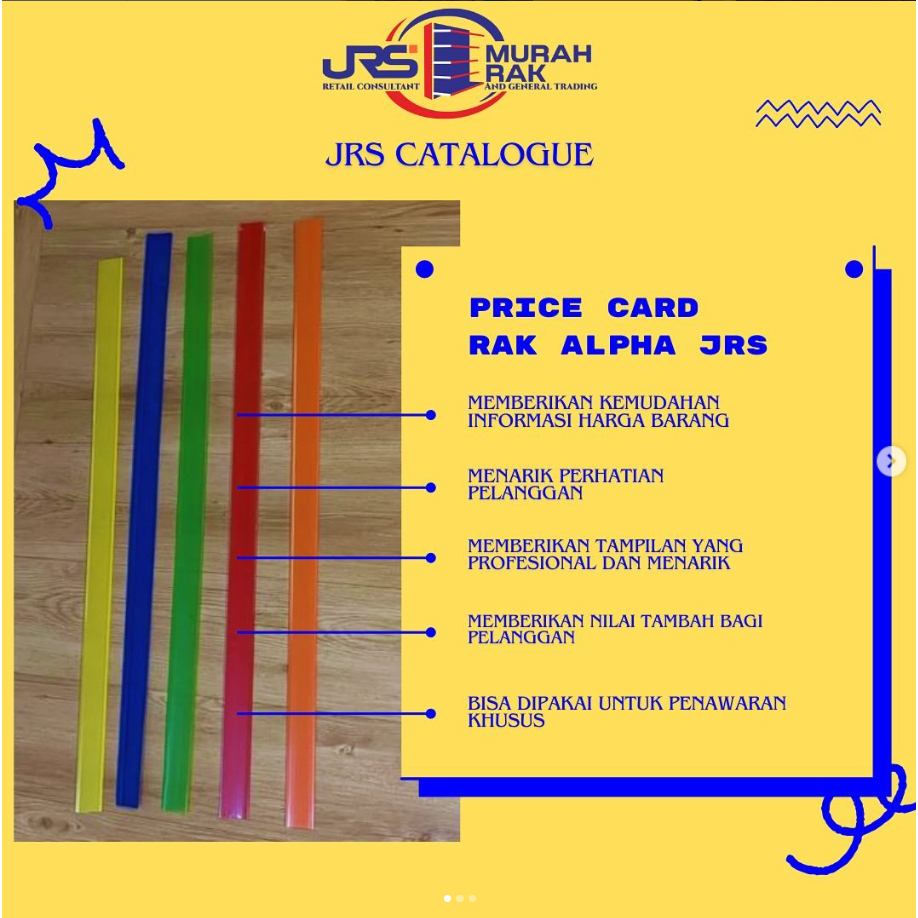 Jual Price tag - Rail Card Minimarket - Label mika rak - Label harga ...