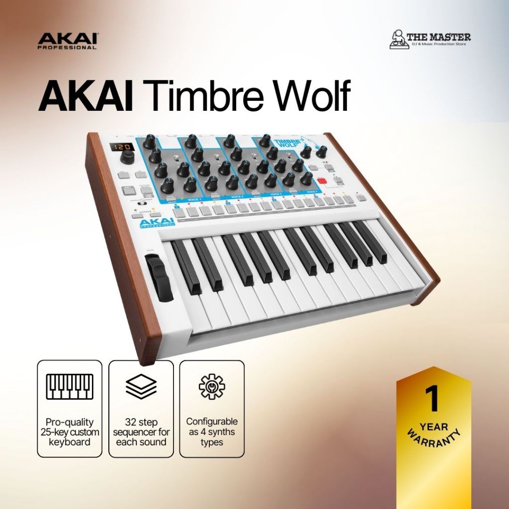 Jual [Ready Stock] Akai Timbre Wolf | Polyphonic synthesizer | Keyboard ...