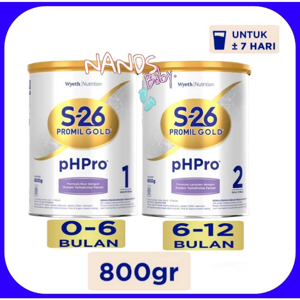 Jual S-26 Promil GOLD pHPro Tahap 1 Tahap 2 800gr | Shopee Indonesia