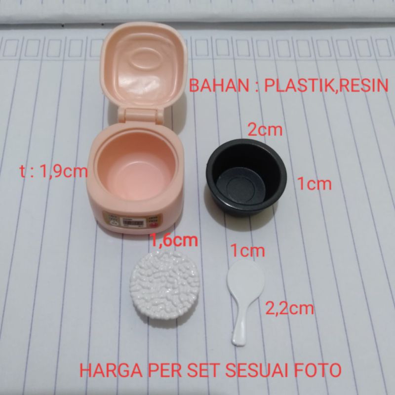 Jual Miniatur Rice Cooker dan Kelengkapannya | Shopee Indonesia