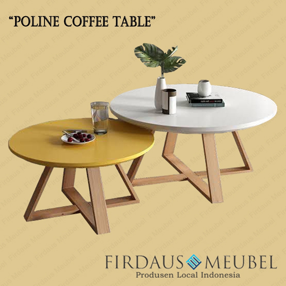 Jual Meja Sofa Coffee Table Ruang Keluarga "Poline Coffee Table" | by ...