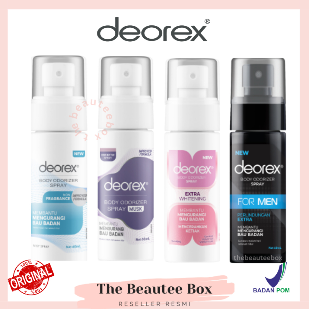 Jual DEOREX Body Odorizer Spray Non Fragrance // Musk Fragrance // For ...