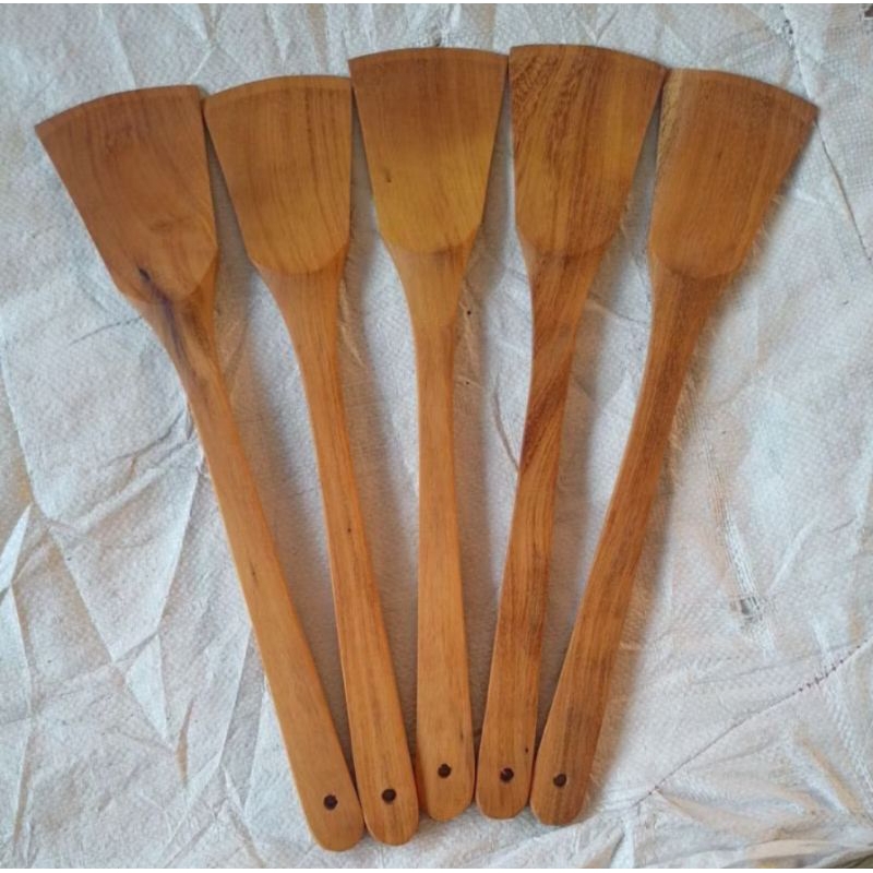 Jual Sutil spatula kayu mahoni /sodet / spatula | Shopee Indonesia