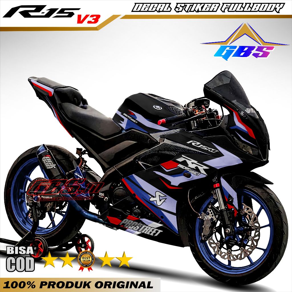 Jual Decal R15 V3 Stiker Decal Motor R15 V3 Fullbody Stiker Fullbody ...