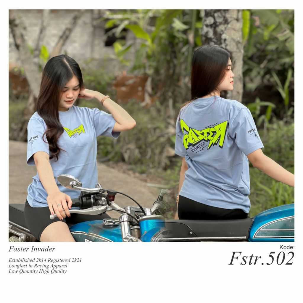 Jual faster invader (kw) kaos racing distro terbaru bayar di tempat / t ...
