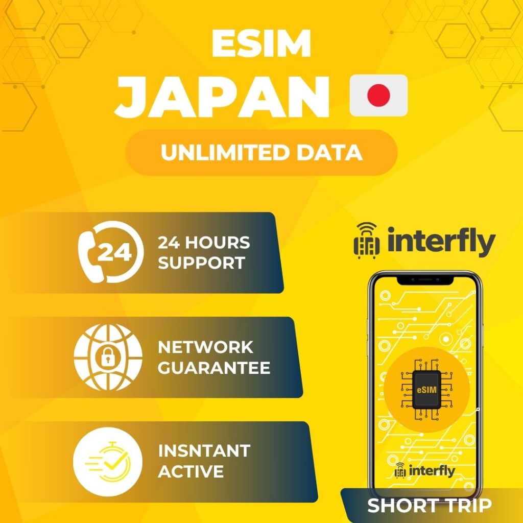 Jual Interfly Travel eSIM Japan FULL Unlimited Short Trip Internet Roaming for Traveler | eSIM ...