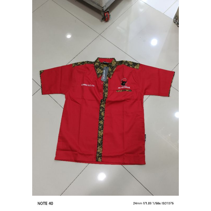 Jual kemeja kerja baju pdh seragam kerja partai pdi perjuangan | Shopee ...