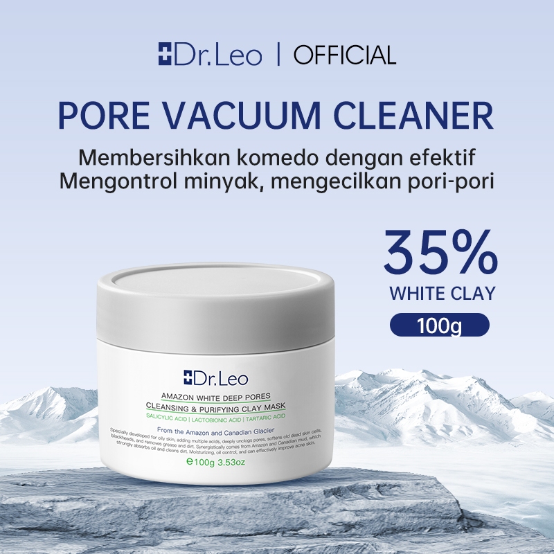 Jual Dr.Leo - Mud Mask Komedo Jerawat Clay Mask Deep Pores Cleansing | Shopee Indonesia