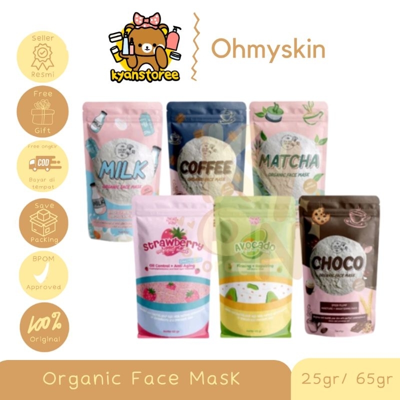Jual OH MY SKIN! MASKER WAJAH ORGANIK | Shopee Indonesia