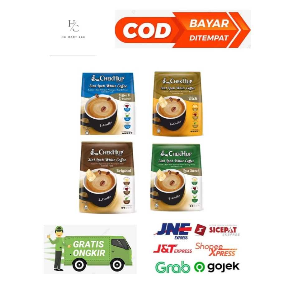 Jual Chek Hup White Coffee / Ipoh Chek Hup 3in1 Coffee & Creamer Less ...